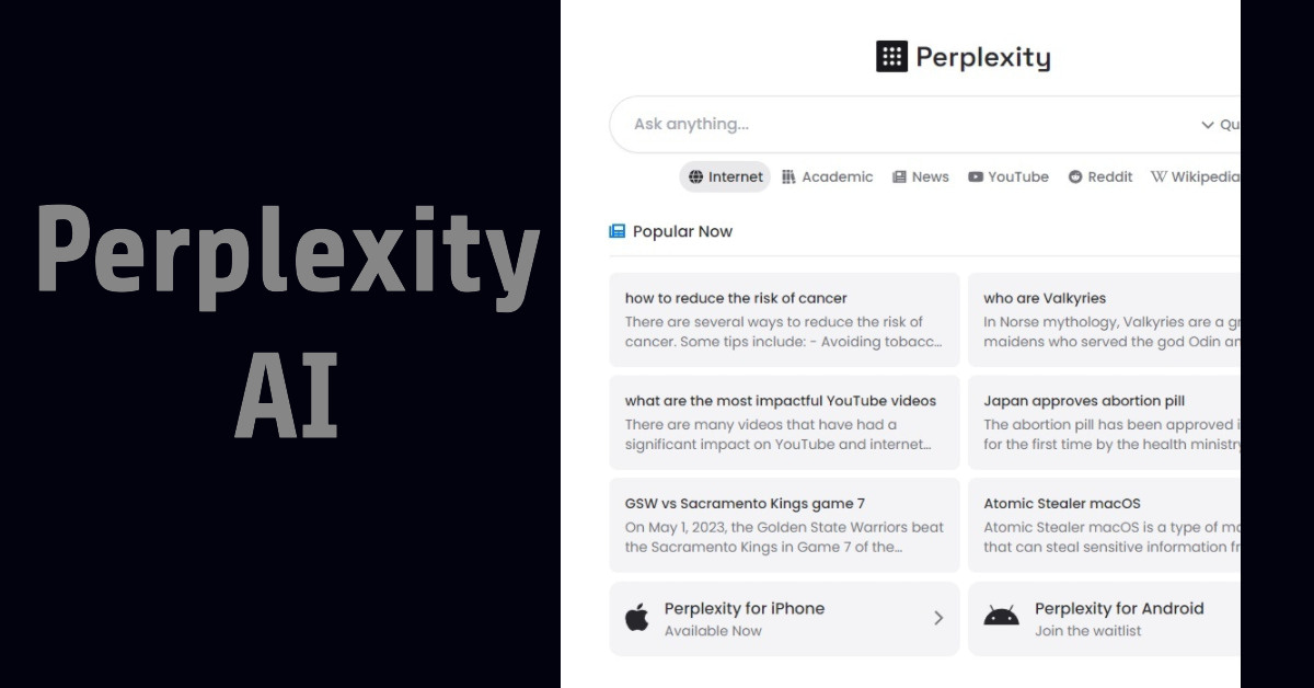 Perplexity AI ทางเลือกแทน ChatGPT - Poramet.com